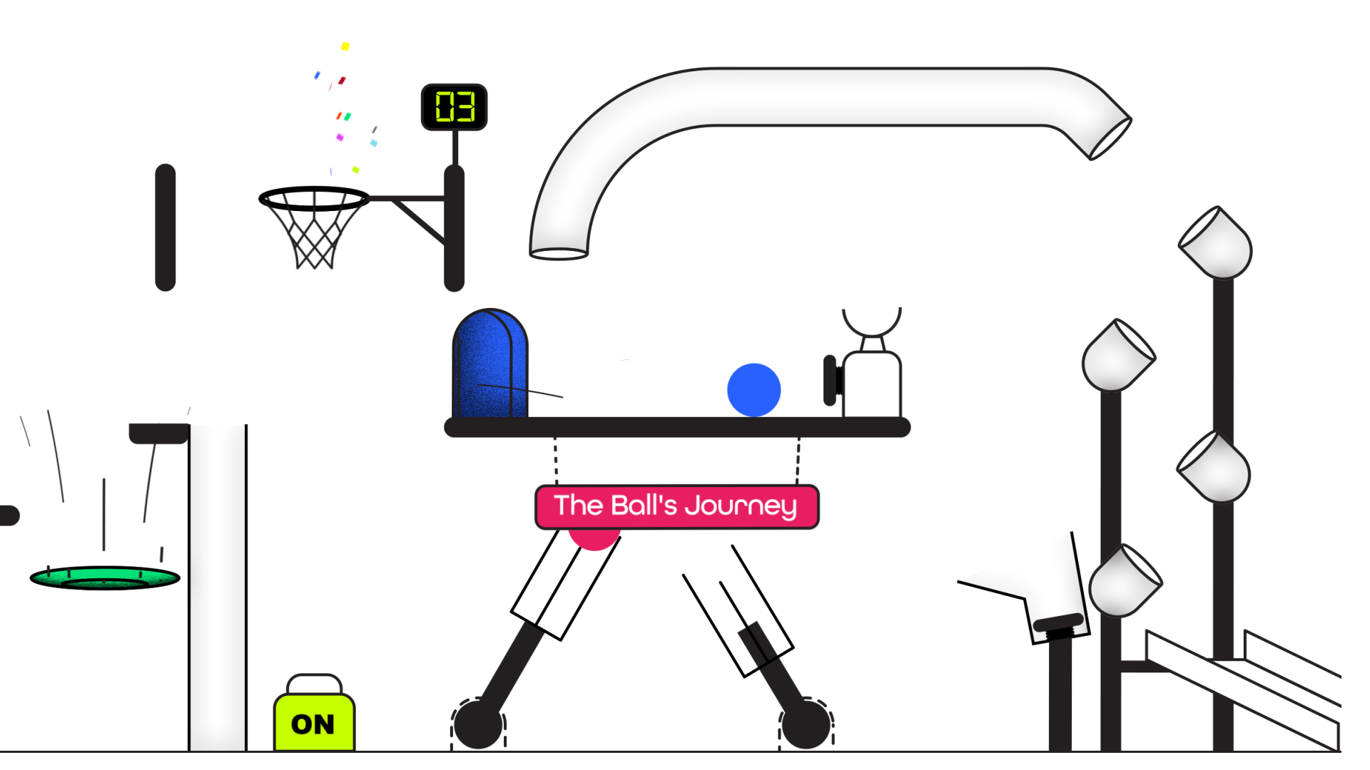 The ball's journey - Motion Design Awards